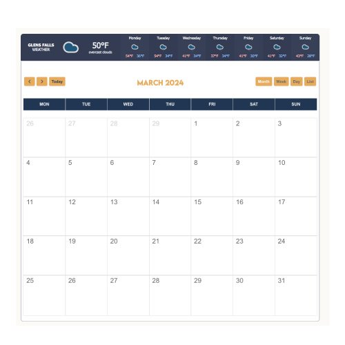 Events Calendar - ACRN - Adirondack Community Resource Network